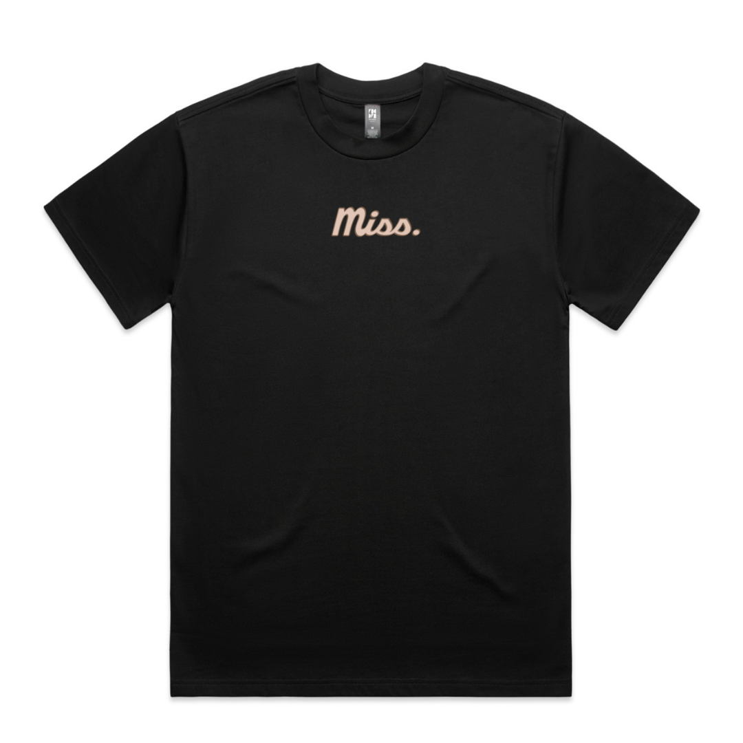 Miss Bold Cursive Oversized Tee – Mass Nutrition
